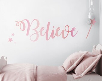 Believe Wall Decal | Etsy