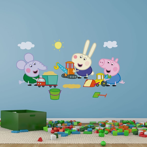 George & Peppa Pig Stickers - Etsy