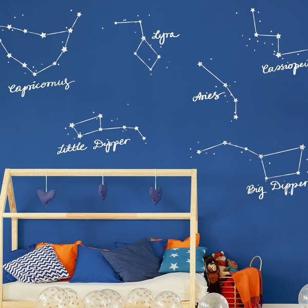 Constellation Wall Decal - Etsy