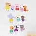 Peppa Pig & Family Window Sticker Pack, Peppa Pig Window Sticker - Etsy UK