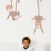 Monkey Wall Sticker Pack Jungle Wall Sticker Monkey Wall - Etsy