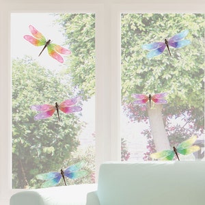 Dragonfly Window Stickers Dragonfly Window Decoration | Etsy