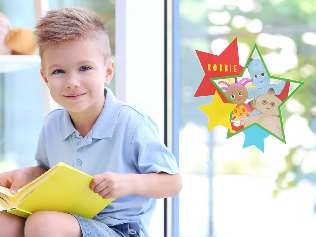 Personalised in the Night Garden Star Window Sticker, in the Night ...