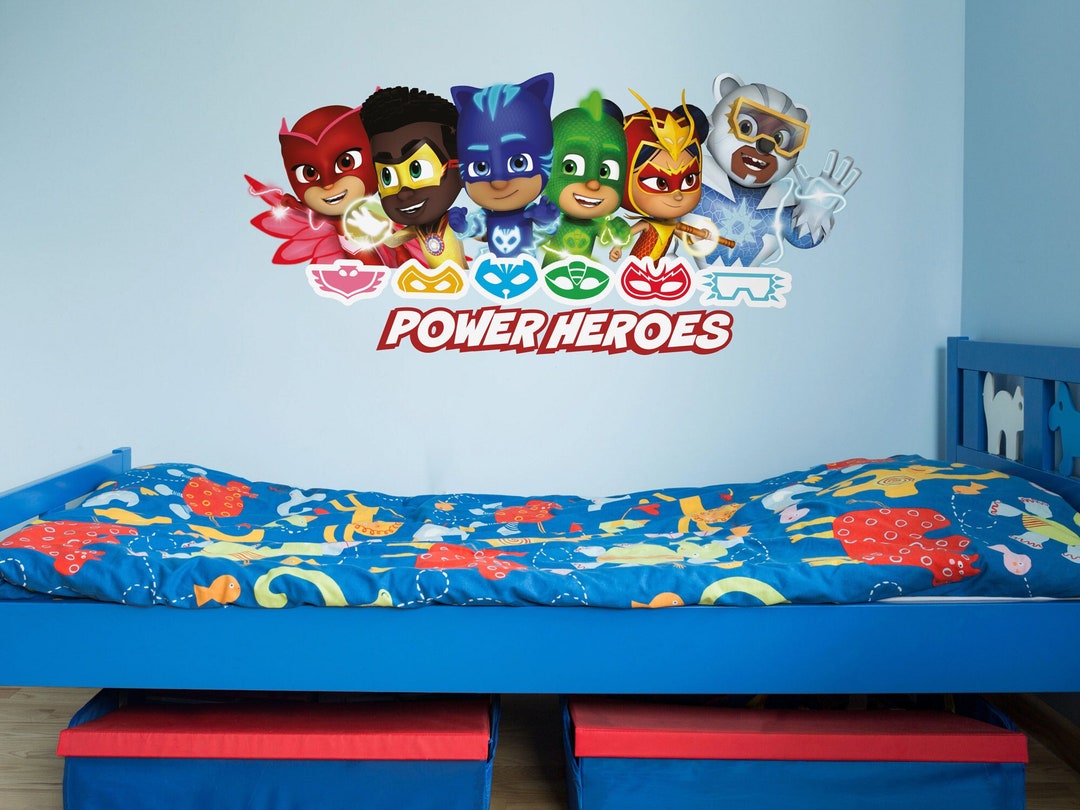 PJ Masks Power Heroes Wall Sticker, PJ Masks Wall Sticker, PJ Masks ...