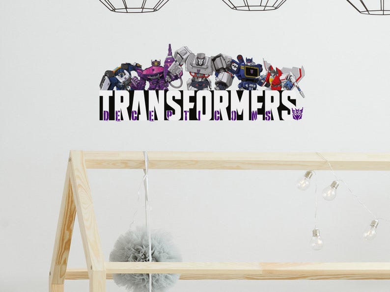 Transformers Decepticon Group Wall Sticker Transformers Wall - Etsy