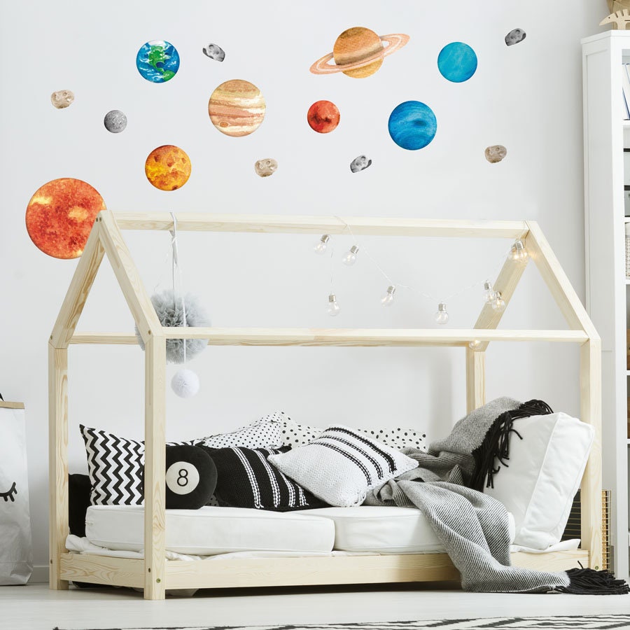 Solar System Wall Stickers Space Wall Stickers Space - Etsy