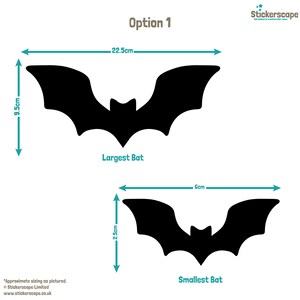 Halloween Bat Window Sticker Pack, Bat Window Stickers, Halloween ...