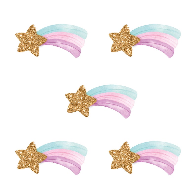Shooting Star Wall Sticker Pack - Etsy UK