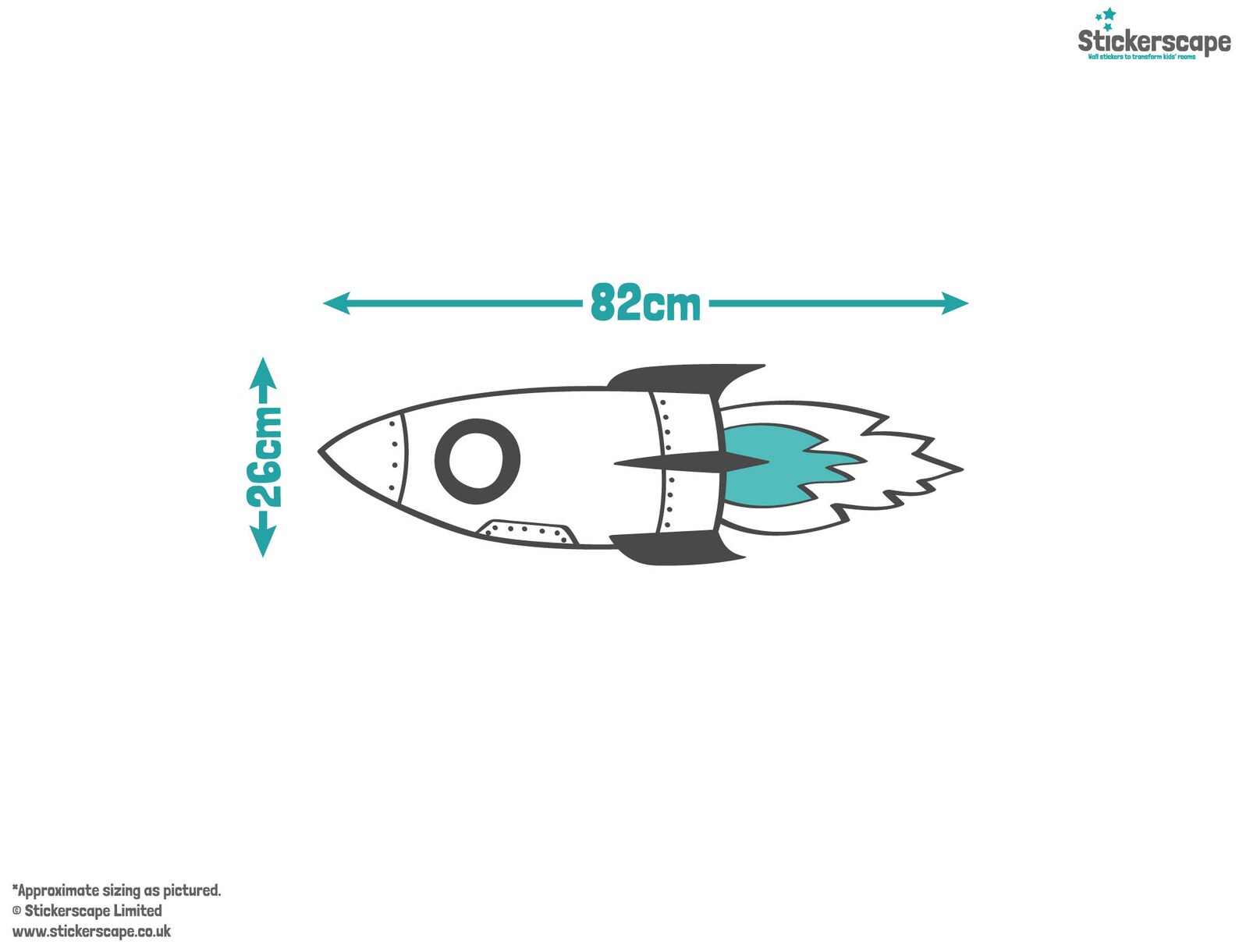 Rocket and Stars Wall Sticker Pack Space Wall Stickers - Etsy