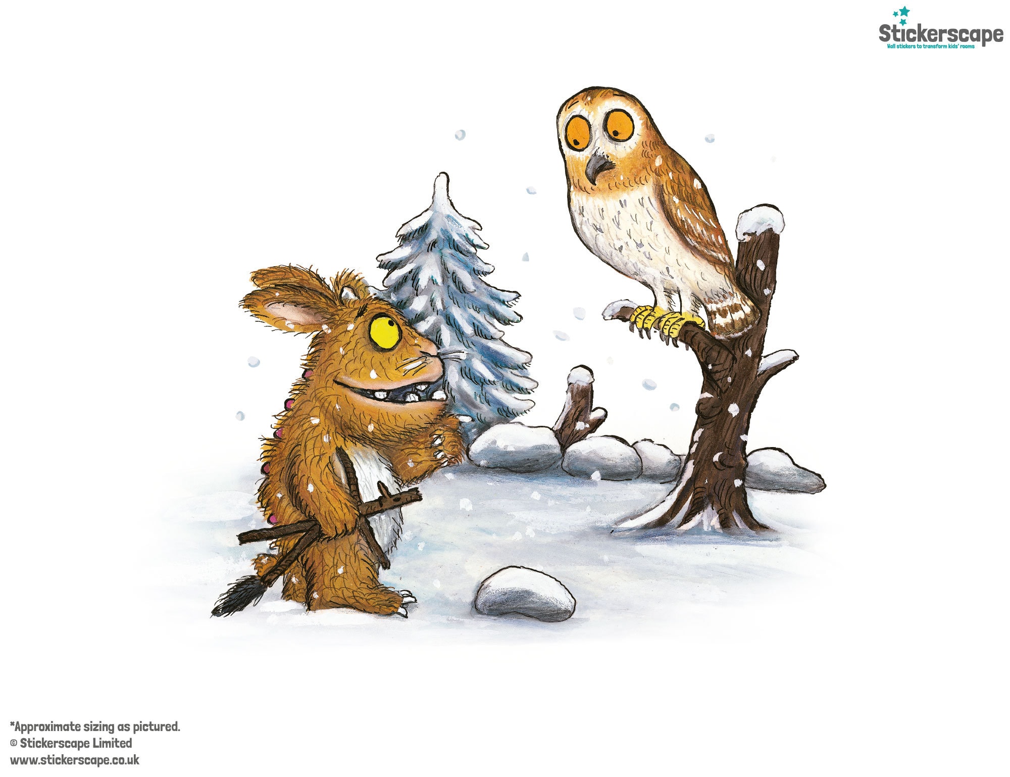 Gruffalo's Child and Owl Window Sticker, Gruffalo's Child Window ...