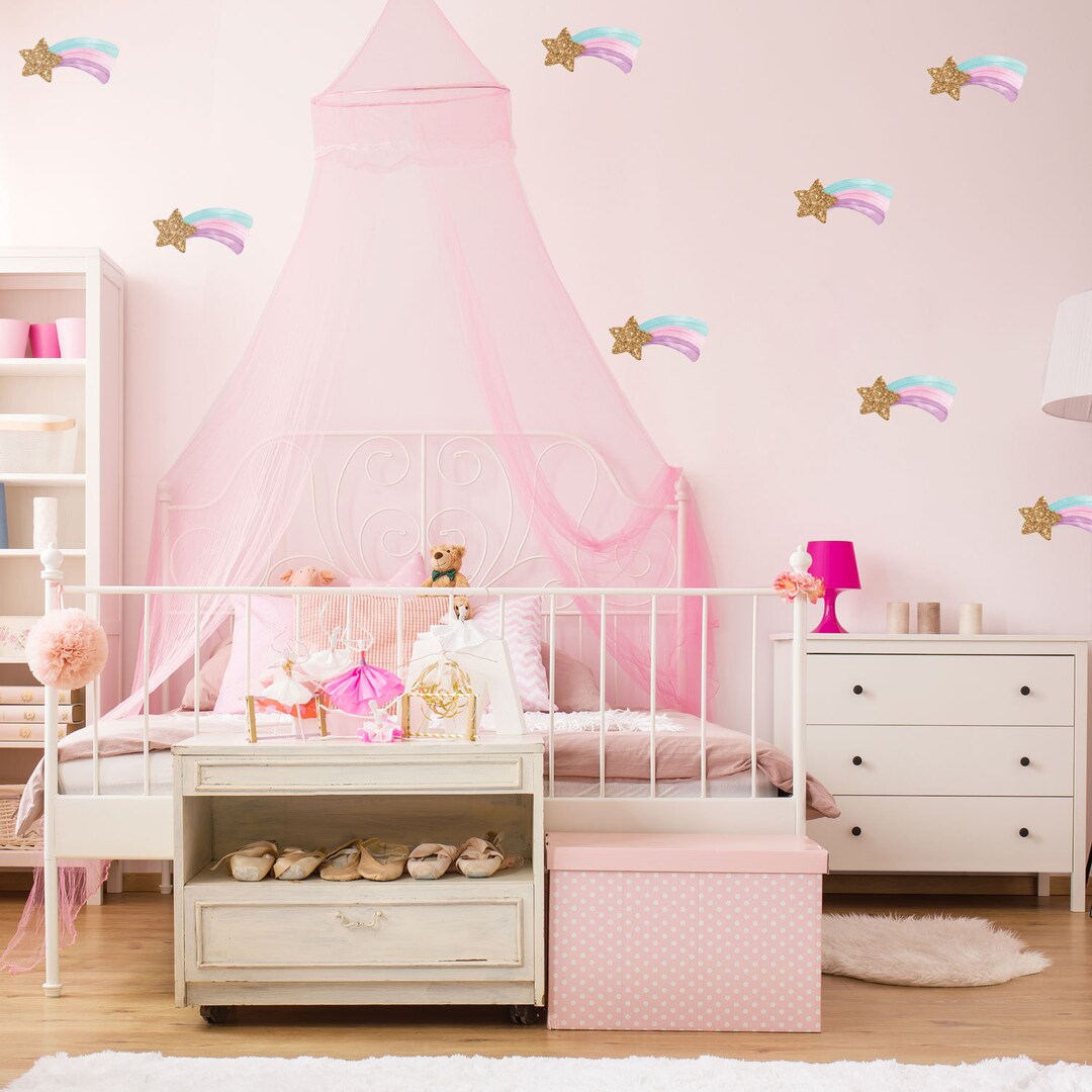 Shooting Star Wall Sticker Pack - Etsy