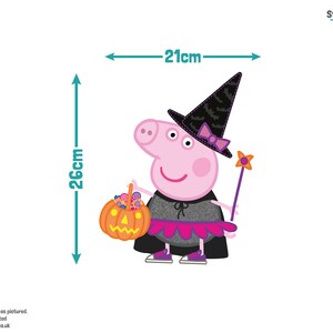 Peppa Pig Witch Window Sticker, Peppa Pig Window Sticker, Halloween ...