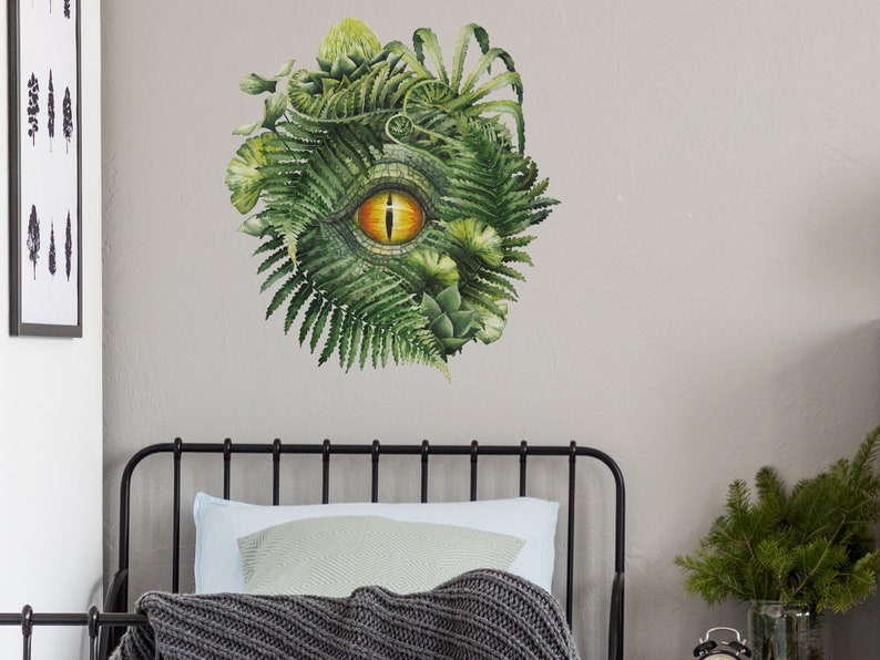 Dinosaur Eye Wall Sticker, Dinosaur Wall Decals, Dinosaur Stickers for ...