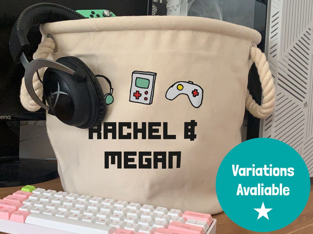 Personalised Gaming Storage Trug, Personalised Storage Basket, Gaming ...