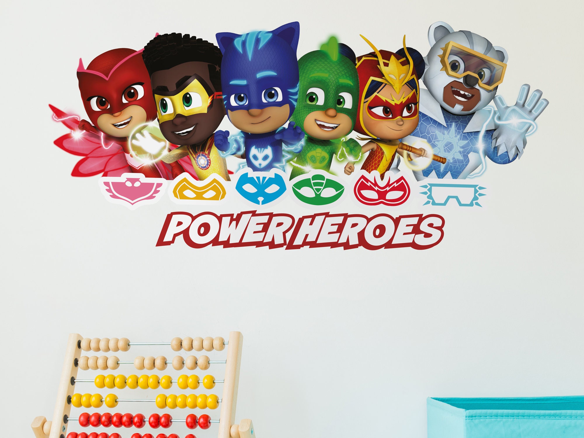 PJ Masks Power Heroes Wall Sticker, PJ Masks Wall Sticker, PJ Masks ...