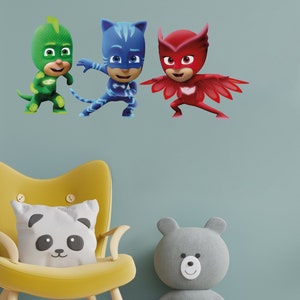 PJ Masks Team Wall Sticker, PJ Masks Wall Sticker, PJ Masks Wall Decal ...