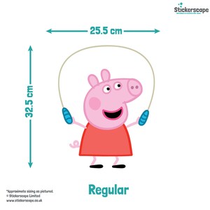 Peppa Pig and Suzy Skipping Wall Sticker, Peppa Pig Wall Sticker, Peppa ...