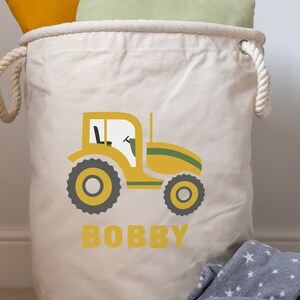 Personalised Tractor Storage Trug, Personalised Storage Basket, Tractor ...