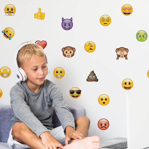 Emoji Wall Decal - Etsy