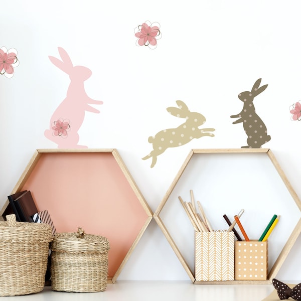 Bunny Wall Decal - Etsy