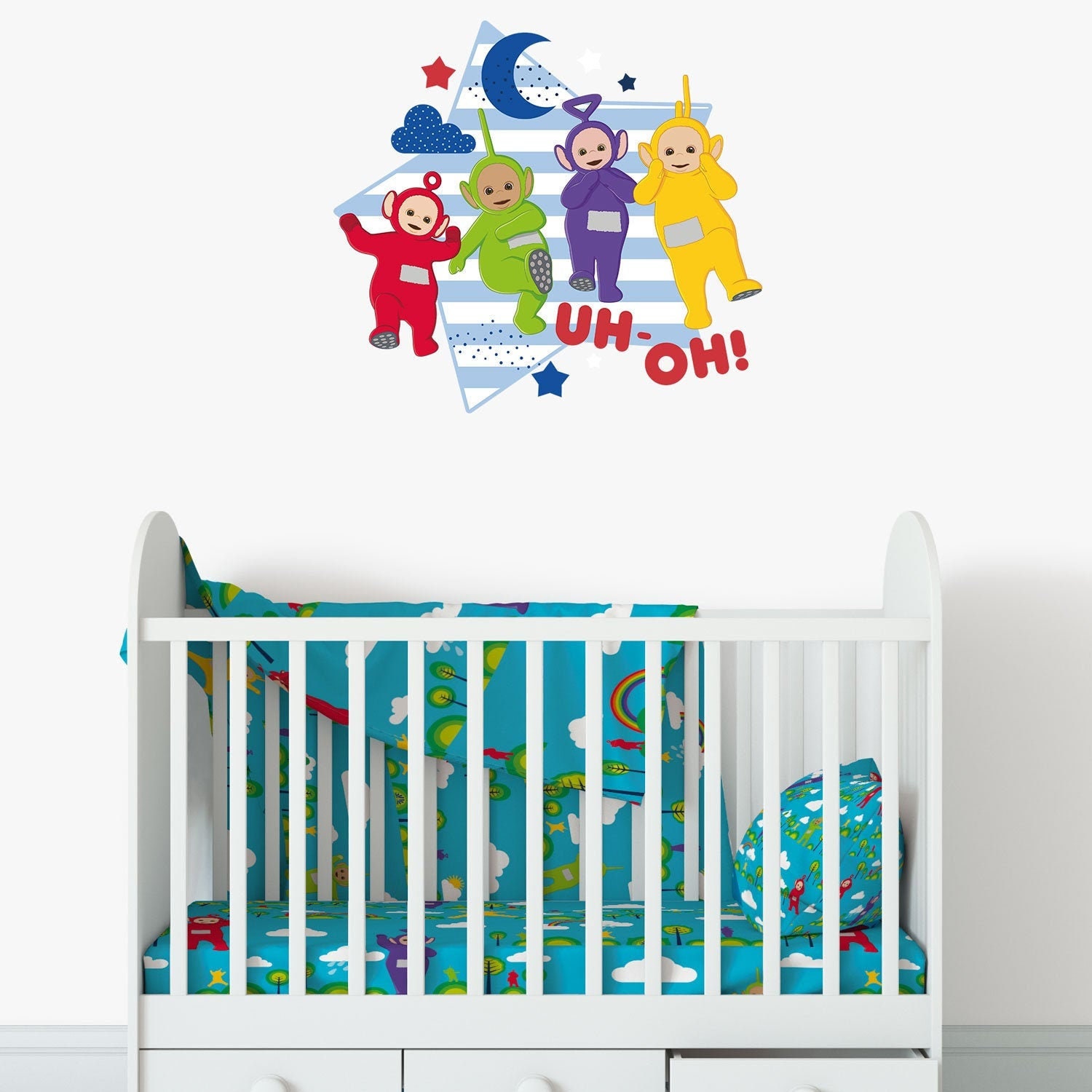 Teletubbies With Star Wall Sticker Teletubbies Wall Decal - Etsy