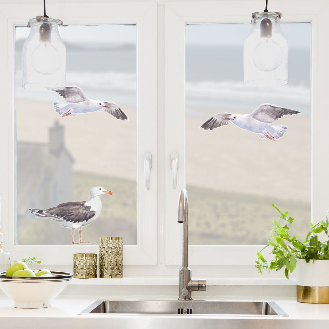 Seagull Window Stickers, Seagull Window Decoration, Seagull Window ...
