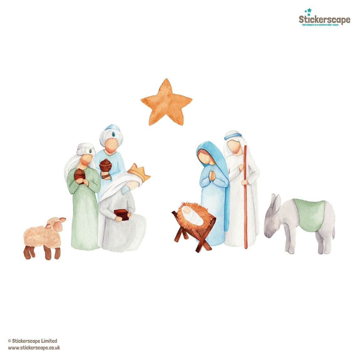 Nativity Window Stickers Christmas Window Stickers Nativity - Etsy UK