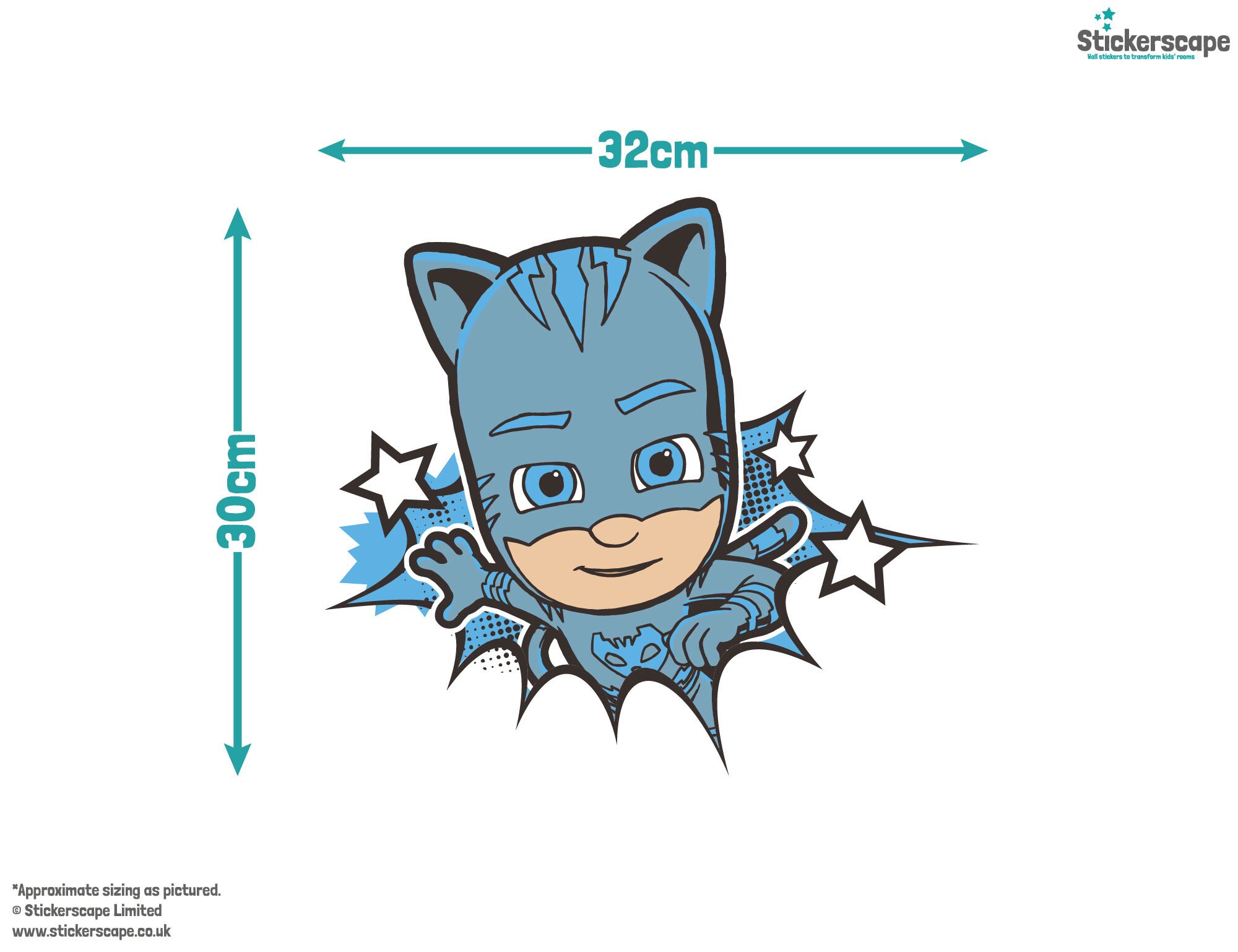 Comic PJ Masks Wall Sticker, PJ Masks Wall Sticker, PJ Masks Wall Decal ...