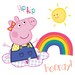 Peppa Pig Sunshine Wall Sticker, Peppa Pig Wall Decal - Etsy