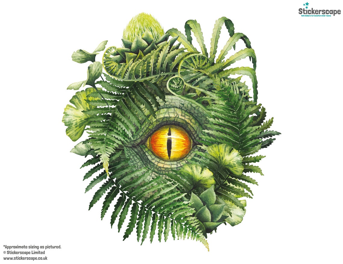 Dinosaur Eye Wall Sticker Dinosaur Wall Decals Dinosaur - Etsy