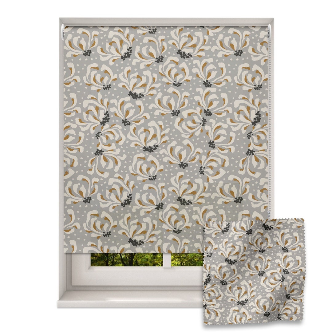 Safari Flowers Roller Blind, Botanical Roller Blind, Made to Measure ...