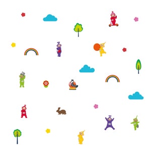 Teletubbies Stickaround Wall Sticker Pack, Teletubbies Wall Decal - Etsy