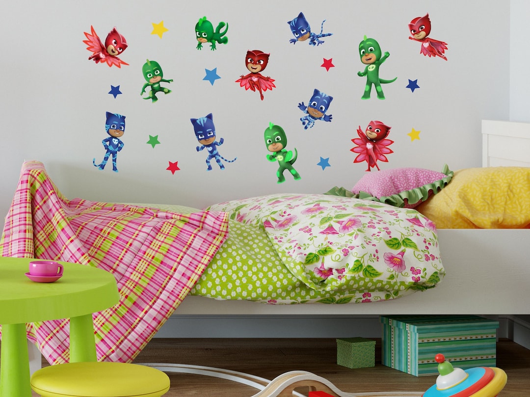 PJ Masks Heroes Wall Sticker, PJ Masks Wall Sticker, PJ Masks Wall ...
