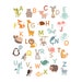 Animal Alphabet Wall Sticker Alphabet Wall Decal - Etsy