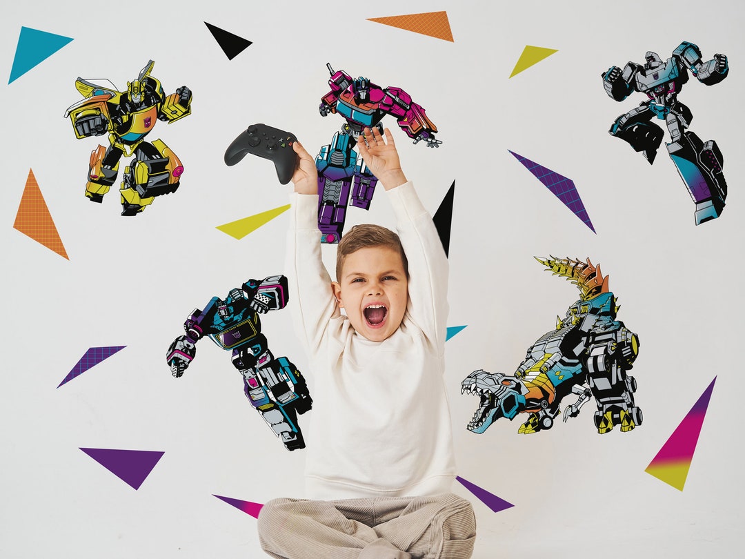 Halftone Transformers Stickaround, Transformers Wall Sticker ...