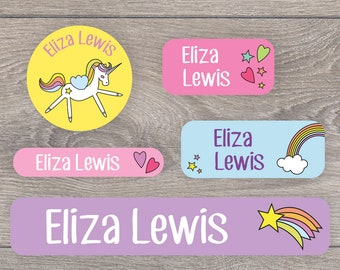 School Labels Unicorn Prints Personalised Label School - Etsy
