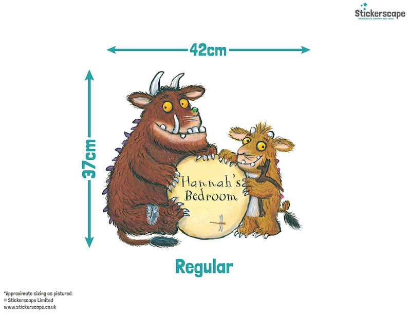 Personalised Gruffalo’s Child Wall Sticker – Custom Name Decal, the ...