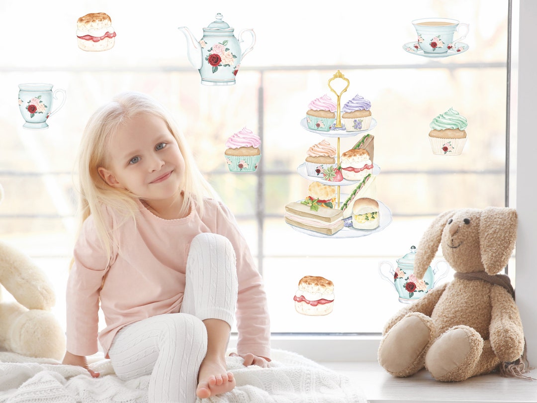 Tea Party Window Stickers, Coronation Window Decorations, Coronation ...