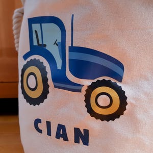 Personalised Tractor Storage Trug, Personalised Storage Basket, Tractor ...