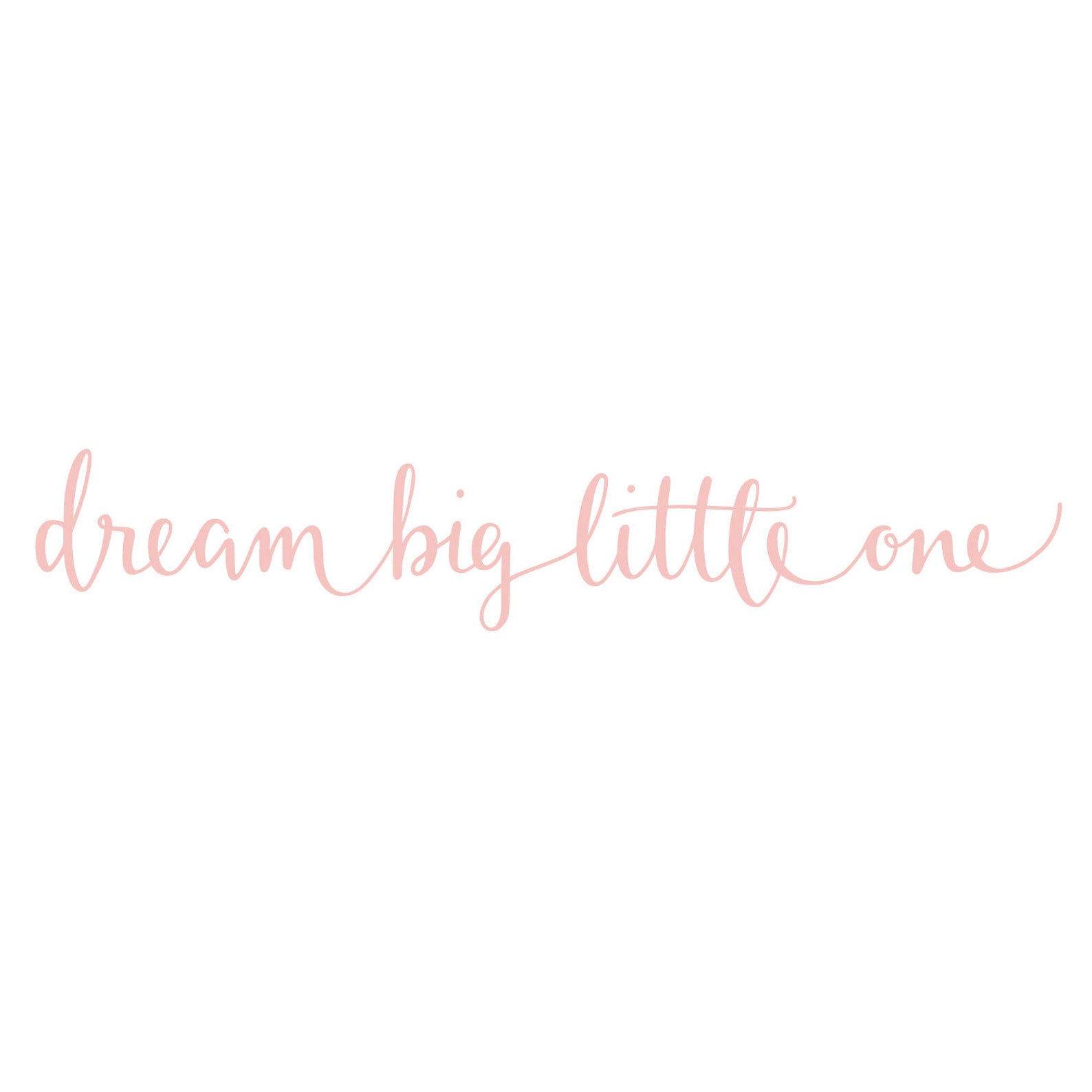Dream Big Little One Quote Wall Sticker, Quote Wall Decal - Etsy