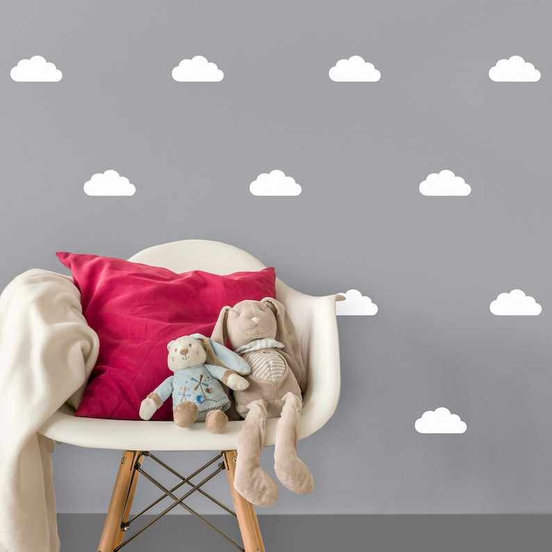 Cloud Wall Stickers Cloud Wall Decal Kids Room Decor Cloud | Etsy