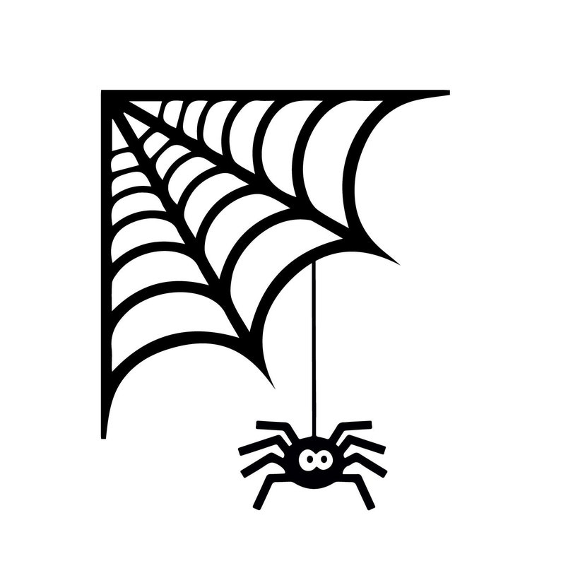 Spider Cobweb Halloween Window Sticker Halloween Window - Etsy UK