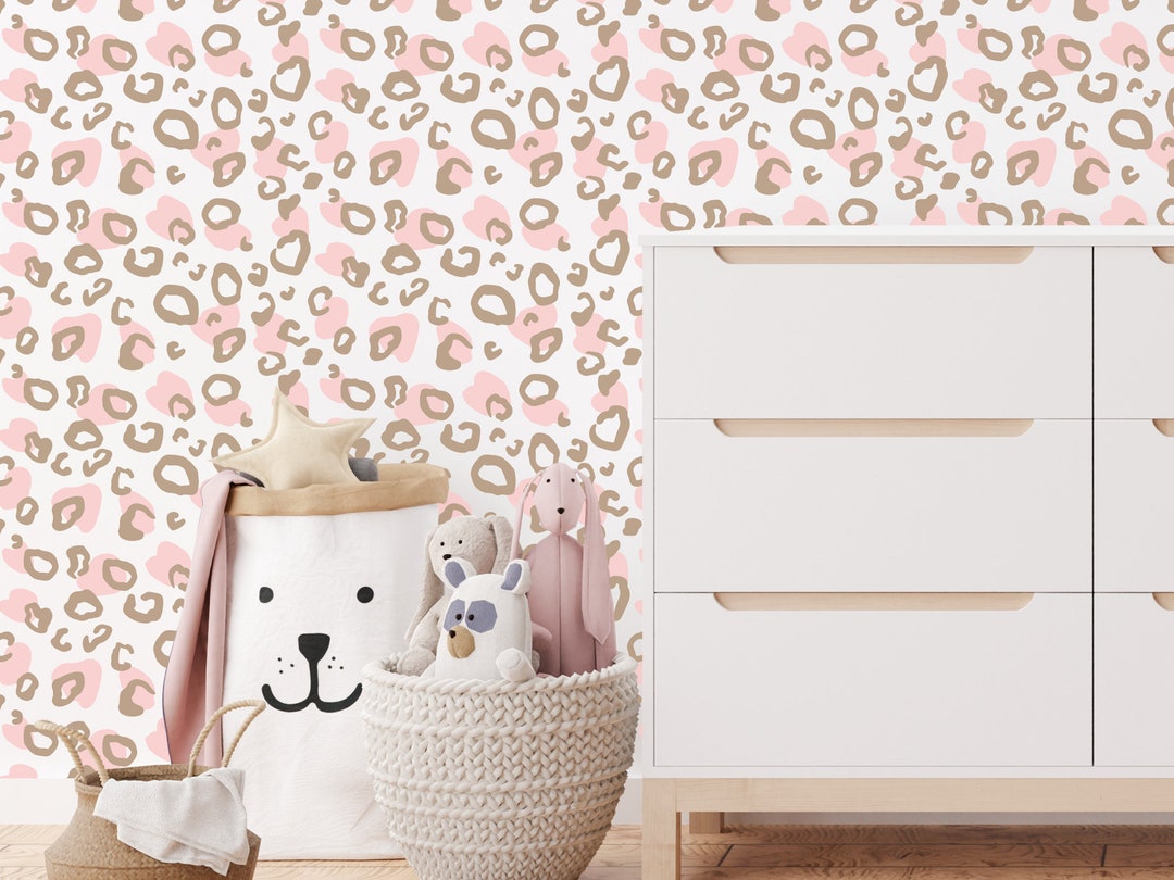 Leopard Print Wall Stickers, Leopard Print Wall Decal, Two Tone Leopard ...