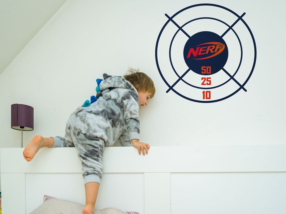 Nerf Target Wall Sticker, Nerf Wall Sticker, Nerf Wall Decal, Nerf ...