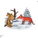 Gruffalo's Child and Fox Window Sticker, Gruffalo's Child Window ...