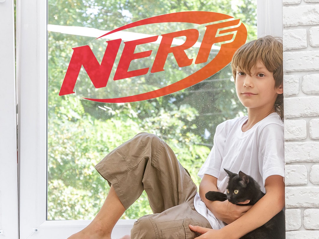 Nerf Target Window Sticker, Nerf Window Sticker, Nerf Window Decal ...