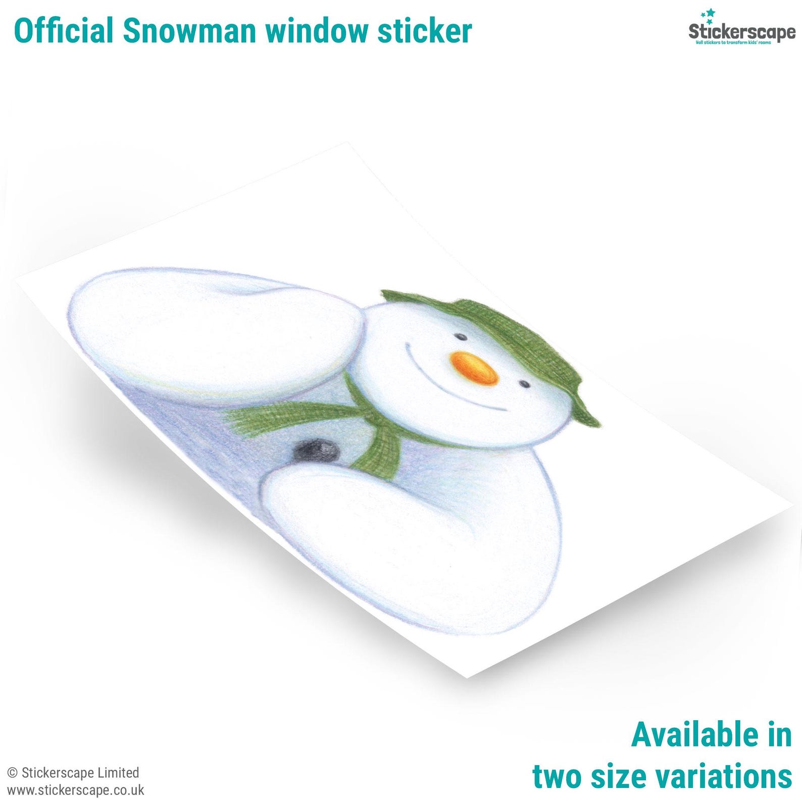 The Snowman Smiling Window Sticker – Christmas Window Decorations ...