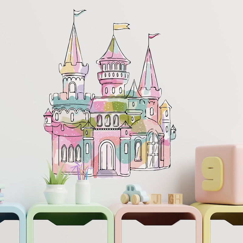 Castle Wall Decal - Etsy