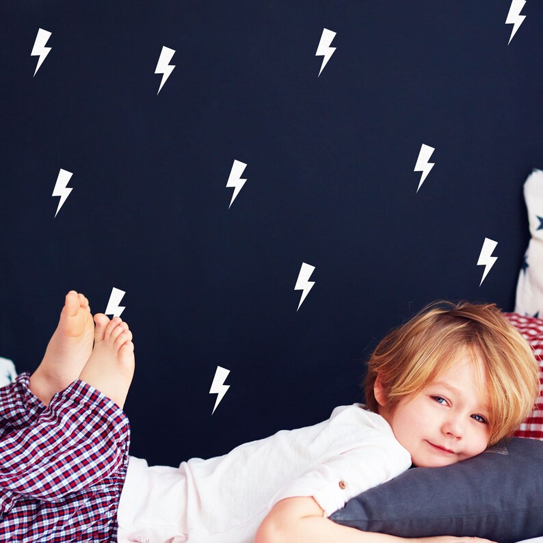 Lightning Bolt Wall Stickers Lightning Bolt Wall Decal | Etsy