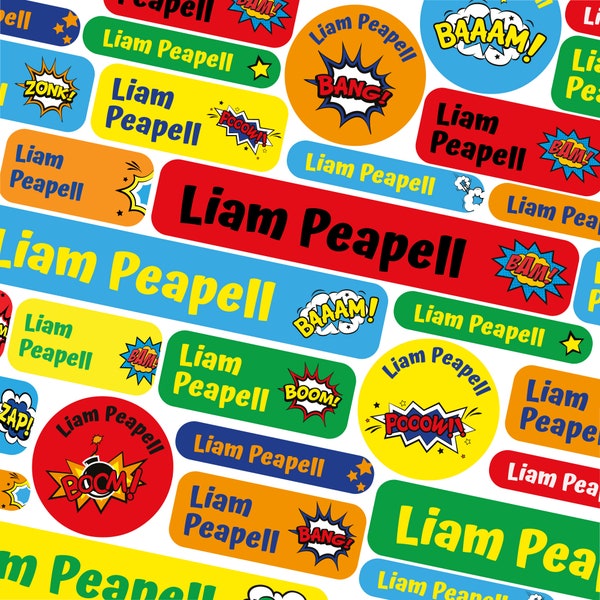 Comic Book Labels - Etsy